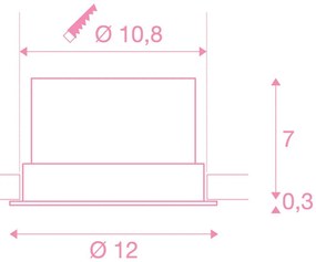 SLV 1004669 Oculus, bílá výklopná bodovka, LED 10,5W 2000-3000K, průměr 12cm