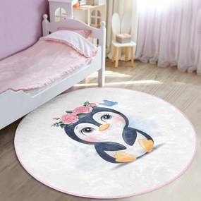 Bílý dětský koberec ø 80 cm Comfort – Mila Home