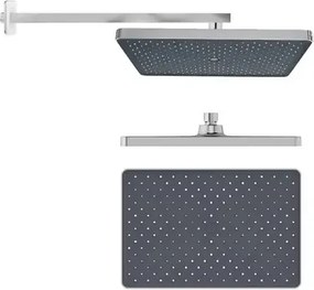 KIELLE Sprchový set pod omítku chrom / Pro 2 spotřebiče / Sprchová tyč