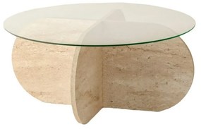 Konferenční stolek Bubble Travertine