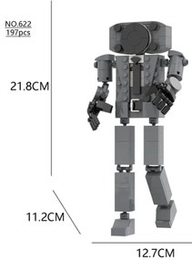 Skibidi Toilet figurky - stavebnice Varianta: č. 622 - 197 ks