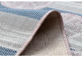 koberec SISAL SION grapefruit 00002 ploché tkaní ecru / růžový / modr velikost 160x220 cm | krásné koberce cz