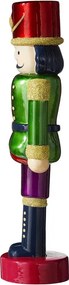 X-MAS LED Louskáček skleněný 30 cm - zelená