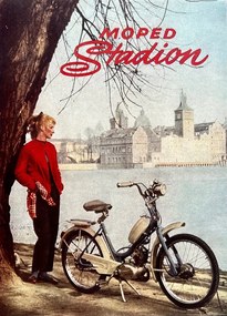 Plechová cedule Moped Stadion Velikost: A5 (20 x 15 cm)
