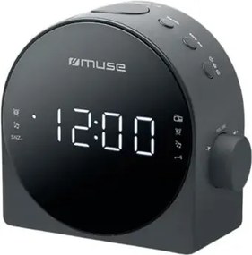 Muse M-185 CR černá / Budík s rádiem / FM / MW / PLL / 3.5mm