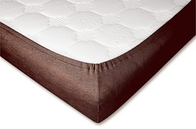 Dadka Froté prostěradlo tmavě hnědá C  Froté prostěradlo tmavě hnědá 60x120x10 cm