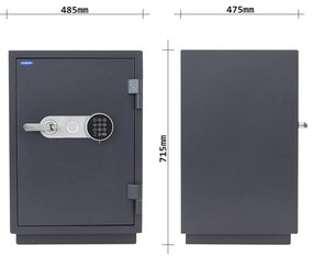 Rottner Sydney 65 ohnivzdorný elektronický sejf antracit