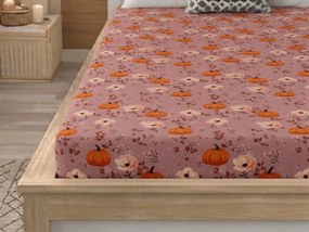 Prostěradlo z mikrovlákna PUMPKINS ROSAVIE starorůžové 180x200 cm