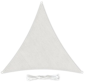 Trojúhelníková sluneční clona, 5 × 5 × 5 m, polyester, prodyšná