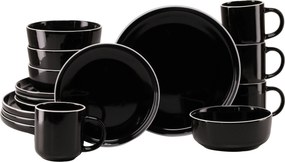 XXXLutz KOMBINOVANÁ SOUPRAVA Nordic Gourmet Schwarz 16dílné Creatable - Online Only nádobí - 007768069701