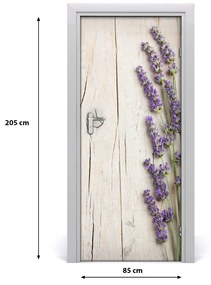 Fototapeta na dveře Levandule dřevo 85x205 cm