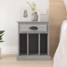 vidaXL Noční stolek 43 x 36 x 50 cm [816350] Barva: šedá sonoma