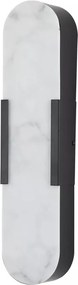 Searchlight 11139BK Nástěnné LED svítidlo OPALINE MARBLE IP44, ČERNÉ 50cm