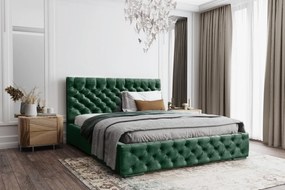 Postel MODEL 02 140x200 zelená - MAGIC VELVET 2225