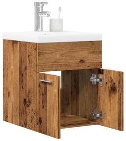 2dílná koupelnová sestava old wood kompozitní dřevo 3328581