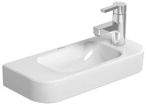 Duravit Happy D.2 - Umývátko 50x22 cm, bez přepadu, s otvorem pro baterii vpravo, bílá 0711500008