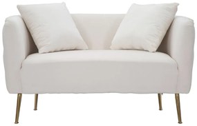 Designová pohovka Pahkakino 127 cm krémová / zlatá