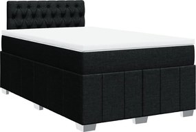 Box spring postel s matrací černá 120x200 cm textil 3289344