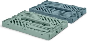Tchibo - Skládací úložné boxy - barva: zelená
