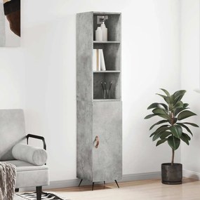 vidaXL Skříň highboard 34,5 x 34 x 180 cm kompozitní dřevo [3189611] Barva: Betonová šedá