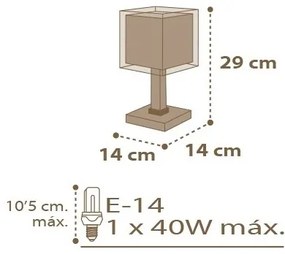 Dalber D-63391 - Dětská lampička GOOD NIGHT 1xE14/40W/230V