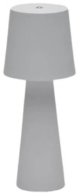 Šedá kovová zahradní stolní LED lampa Kave Home Arenys S