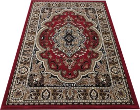 DY Orientální červený koberec Alfa 06 Rozměr: 40x60 cm