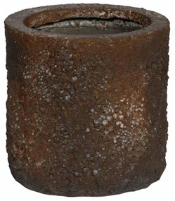 Květináč Puk, barva hnědá s vysokým leskem, více velikostí - PotteryPots Velikost: M - v. 20.0 cm, ⌀ 20.0 cm