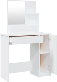 Toaletní stolek sada bílý 86,5 x 35 x 136 cm 3114147