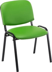 Sada 4 konferenčních židlí Ken umělá kůže – zelená