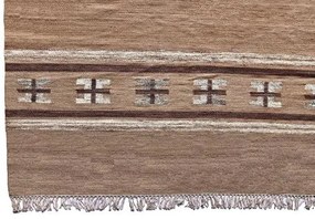 Diamond Carpets koberce Ručně vázaný kusový koberec Ginger DESP P83 Brown Cream - 200x290 cm