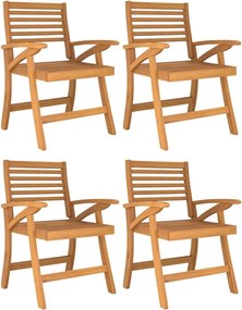 5dílný zahradní jídelní set masivní akáciové dřevo 3156864