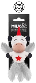 MILK&PEPPER Vánoční jednorožec pro kočky červený