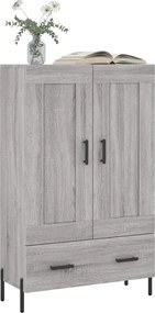 vidaXL Skříň highboard 69,5 x 31 x 115 cm kompozitní dřevo [830338] Barva: bílá s vysokým leskem