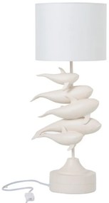 Bílá stolní lampa Dolphins –Ø 23*60 cm