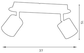 Bodové svítidlo DEMIA 2xGU10/8W/230V bílá