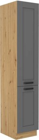 Kuchyňská skříňka LUNA 40 DK-210 2F korpus: dub artisan, barva dvířek: šedá DUST