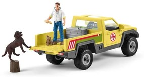 Schleich Záchranné terénní auto s veterinářem, 28 x 11 x 10,5 cm