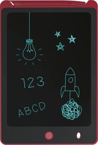 Silvercrest® LCD psací tabulka, 8,5", s zámkem obrazovky. (červená)