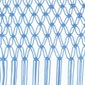 Macramé závěs modrý 140 x 240 cm bavlna 323985