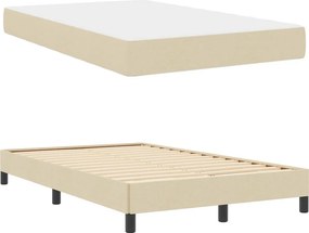 Postel s boxspringem Krémová 120 x 200 cm textil 3398484