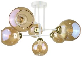 Keter Lighting Přisazený lustr MONDE WHITE 6xE27/60W/230V KE0010