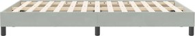 Postel Box Spring bez matrace světle šedá 120x210 cm samet 3315819