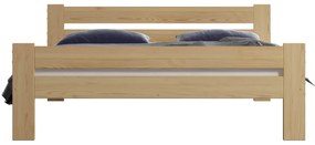 Postel z masivu VitBed 140x200cm Kenta borovice s roštem + Matrace Kassandra 140x200cm