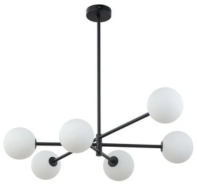 TK Lighting - Vysoká stropní lampa Sarius Black 6