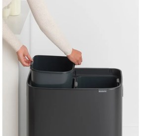 Brabantia Bo Touch Bin 2 x30l matná černá 221484