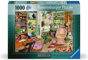 RAVENSBURGER Puzzle My Haven č.8: Zahradníkova kůlna / 1000 dílků / 70
