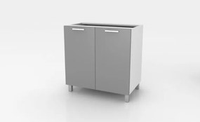 Kuchyňská skříňka dřezová 80 cm - NAT ZL80 2D