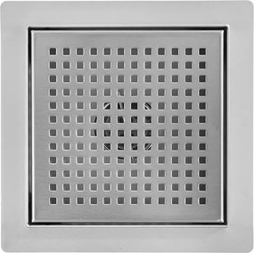 BPS-koupelny Čtvercový sprchový odtokový žlab DL08-QUBE-G3  15x15 cm, satén