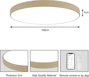 Brilagi-LED Stmív. svítidlo POOL SMART LED/128W/230V 100 cm béžová Wi-Fi Tuya+DO